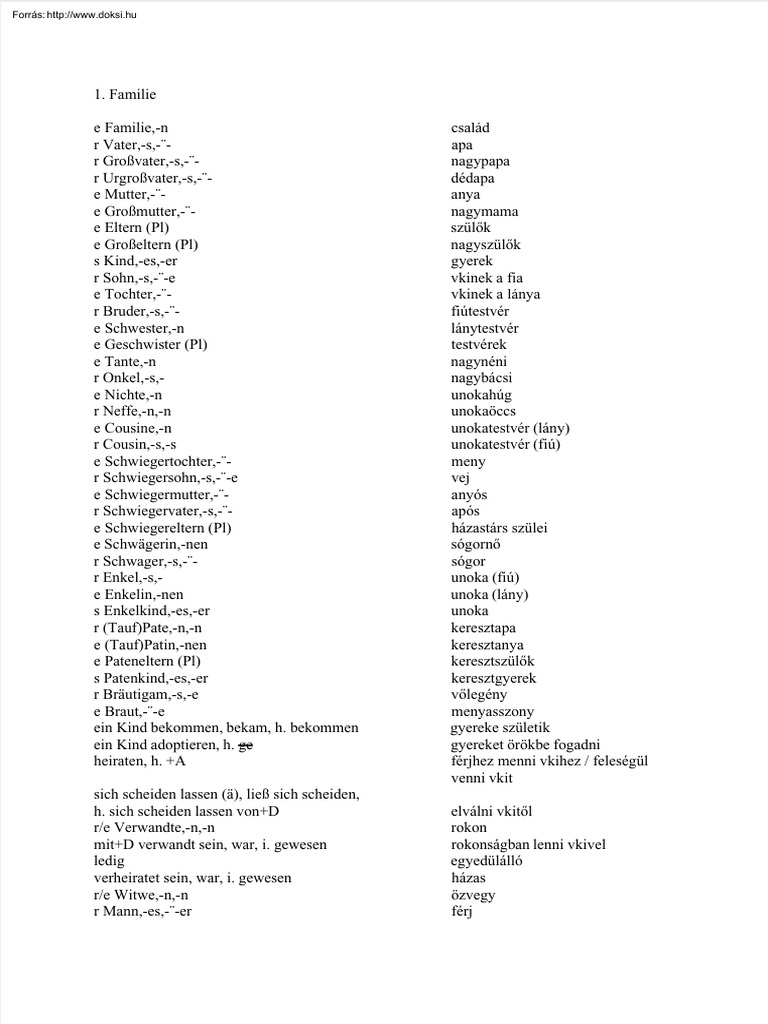 Nemet Magyar Szogyujtemeny | PDF