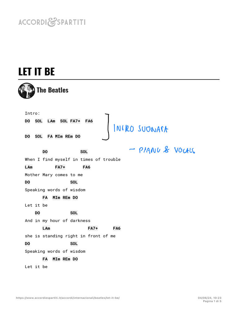 Let It Be | PDF