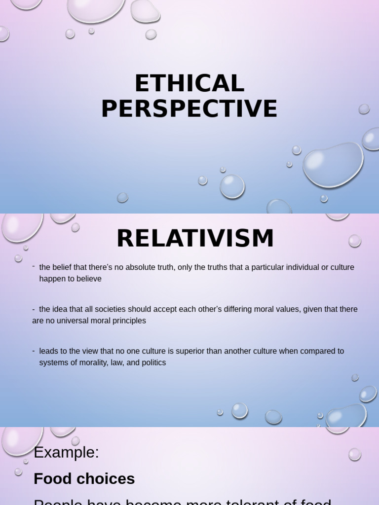 Ethical Perspective | PDF