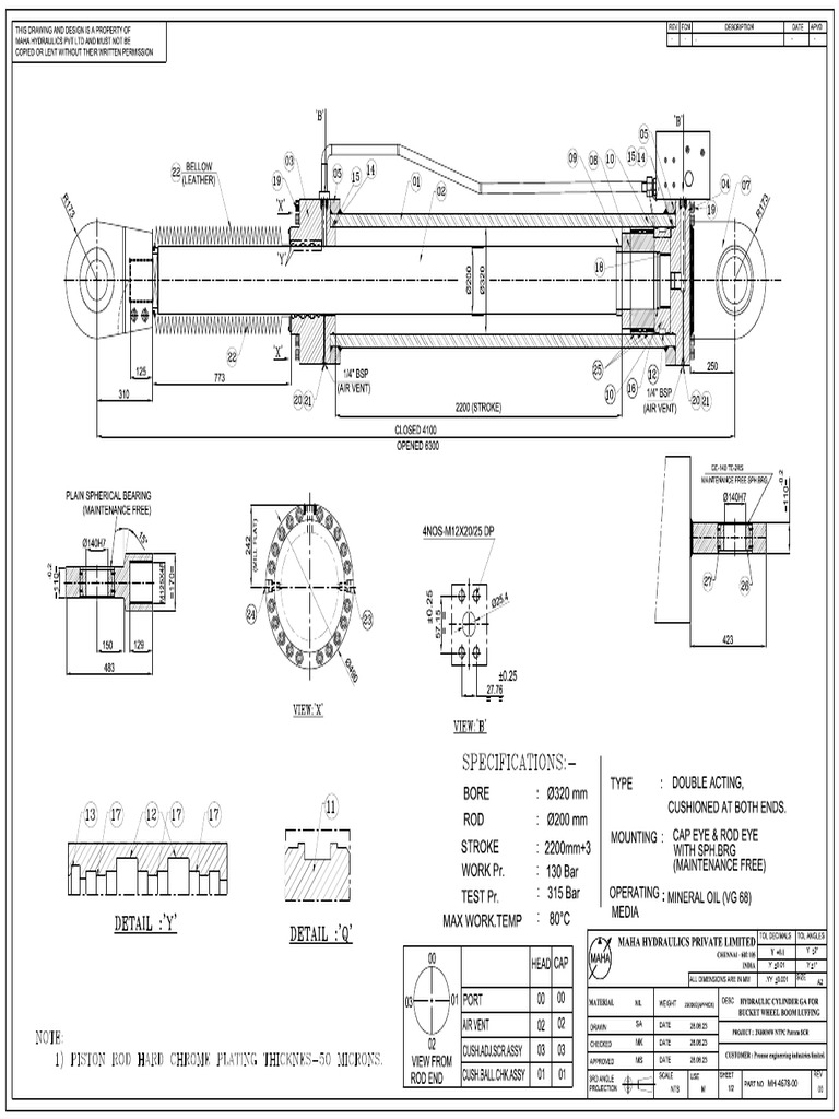 Hydraulic Cylinder | PDF