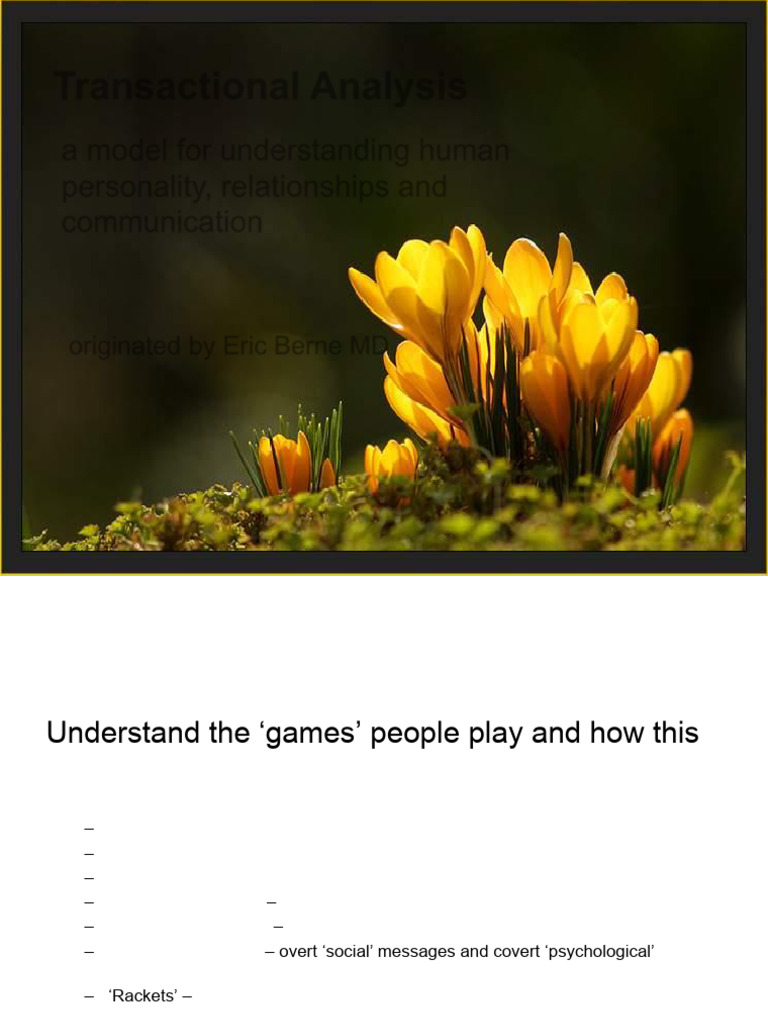Transactional Analysis | PDF