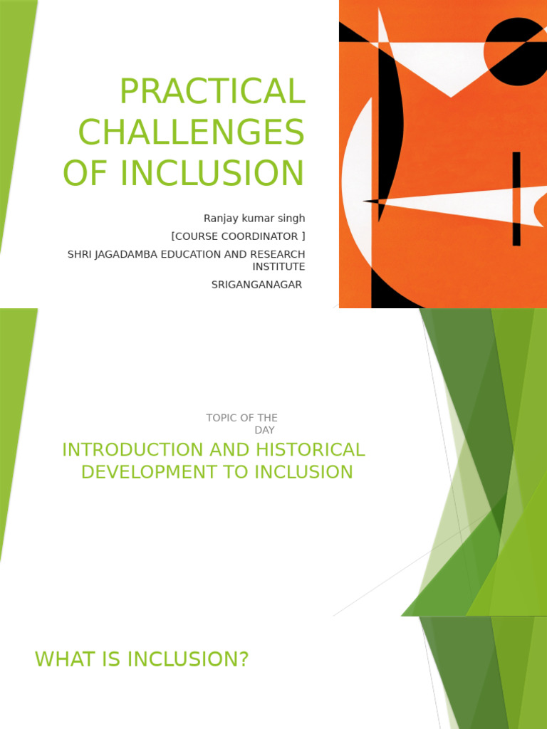 Introduction To Inclusion | PDF