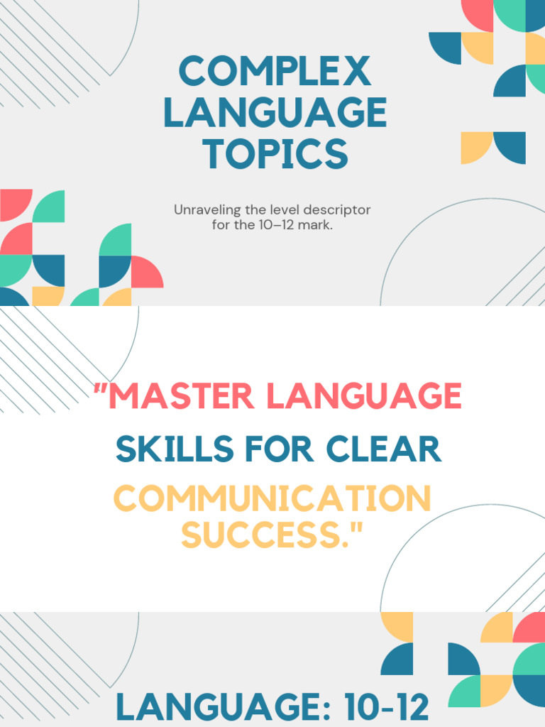 Complex Grammar Structures | PDF