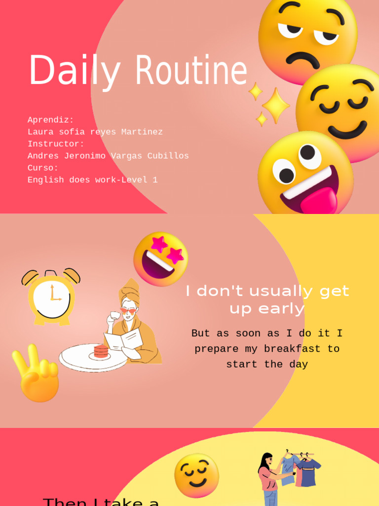 Presentacion Rutina Diaria AA1 EV03 | PDF