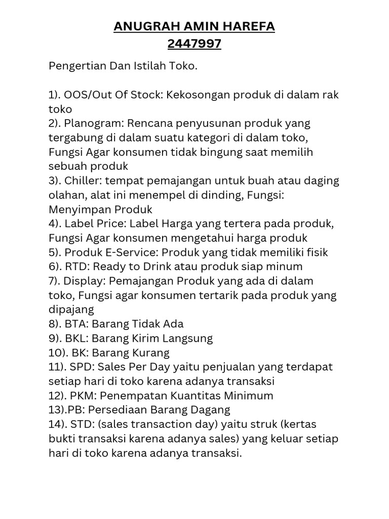 Anugrah Amin Harefa 2447997 | PDF