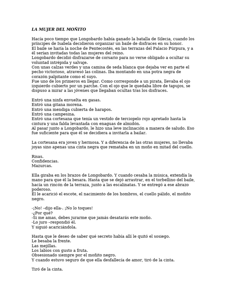 La Mujer Del Moñito | PDF