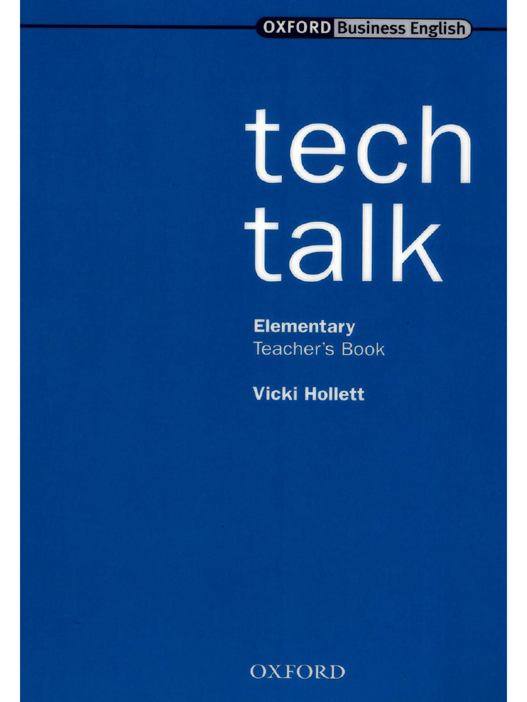 Tech Talk Elementary Teacher's Book | PDF