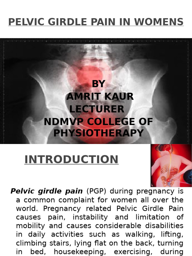 Pelvic Girdle Pain in Womens | PDF