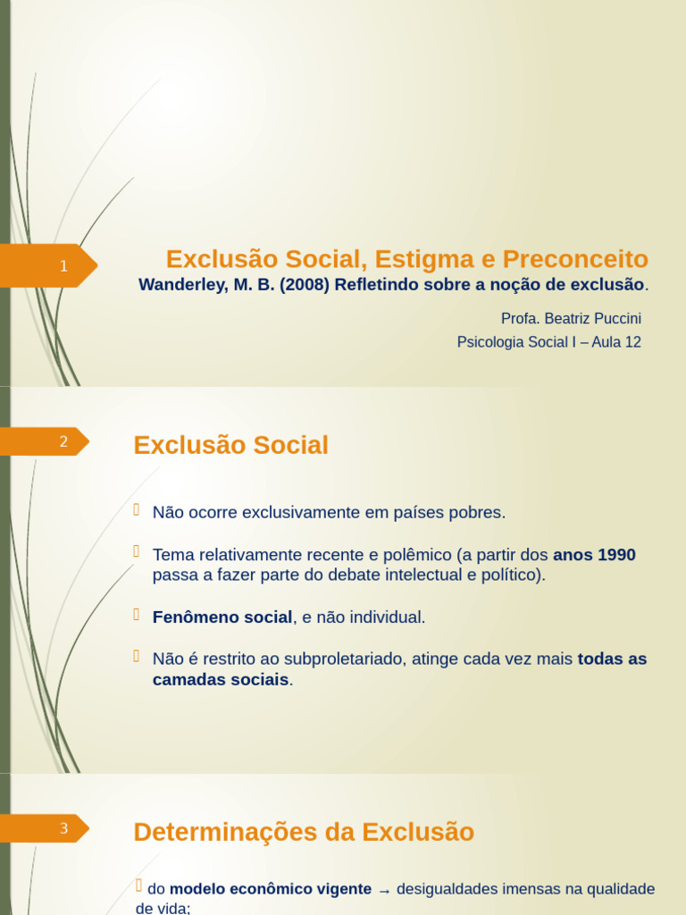 Aula 12 A - A Noã Ã o de Exclusã o | PDF