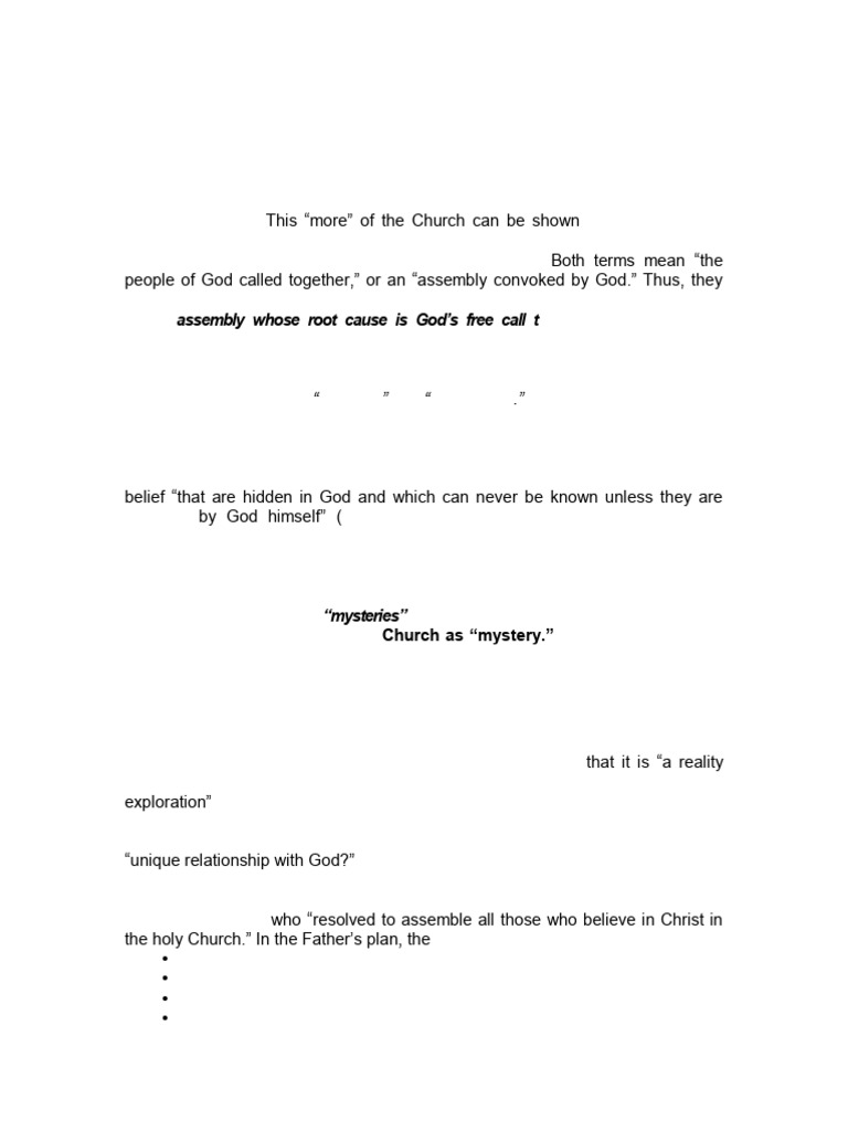 Notes The Church Final | PDF