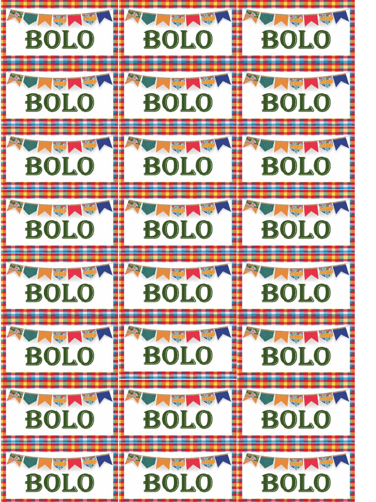 Ficha Bolo | PDF