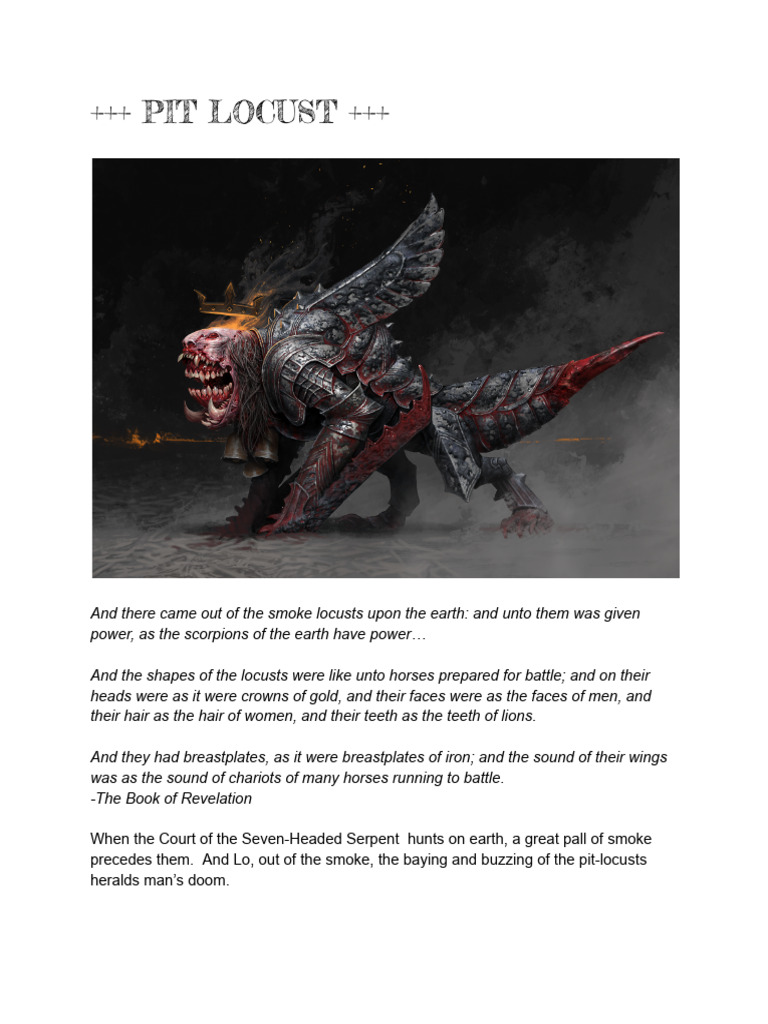 Pit Locust | PDF