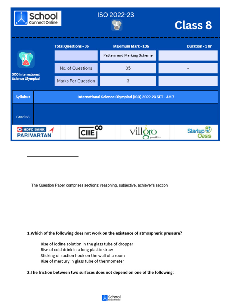 04e25 Class 8 Iso | PDF