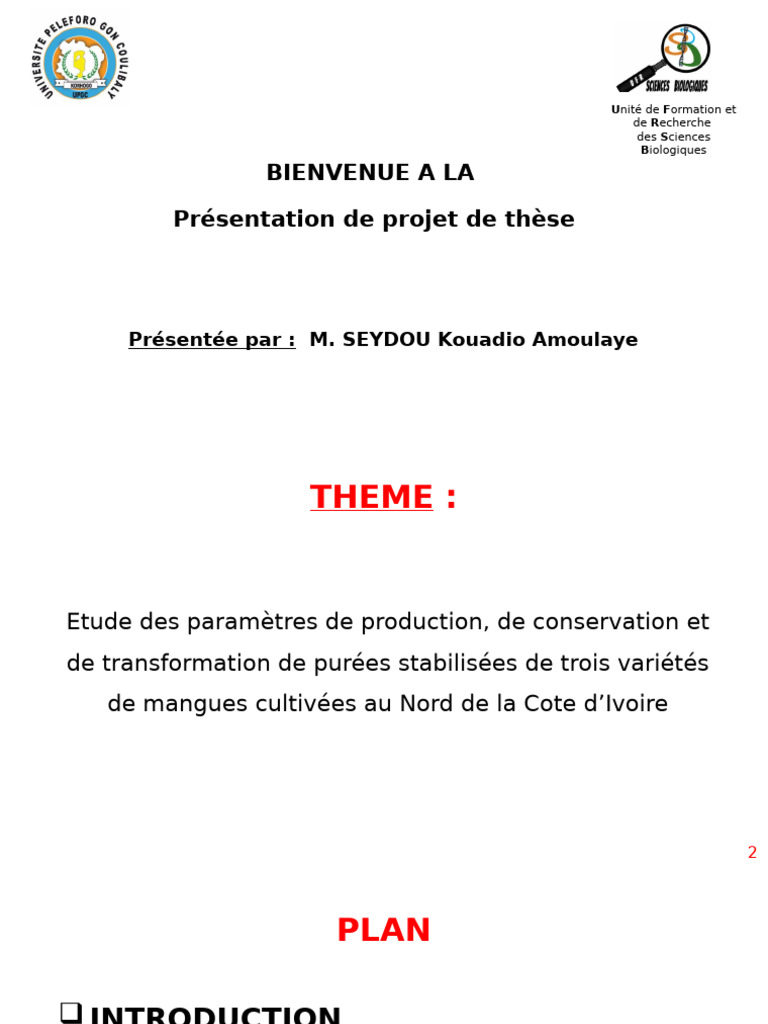 Presentation de These | PDF