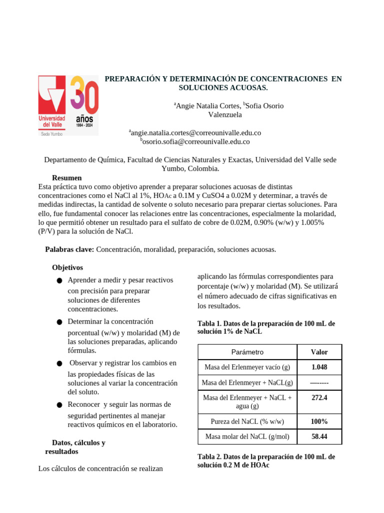 Informe 1. Semestre 2 | PDF
