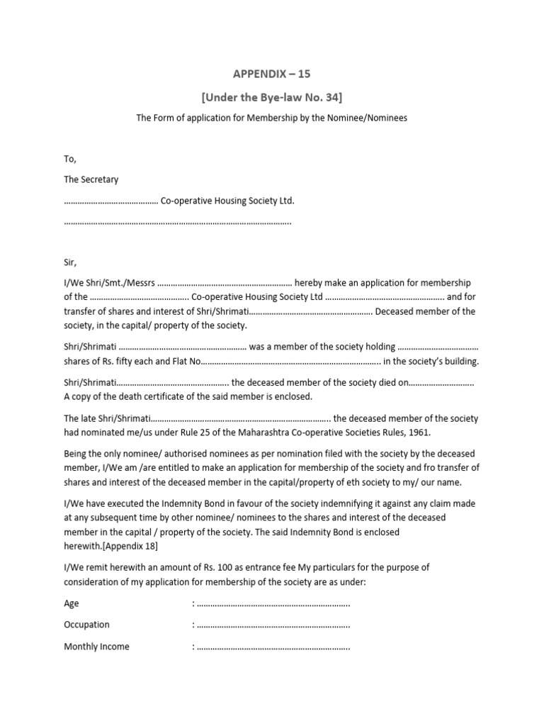 Appendix 15 Bye Lawsno.34 | PDF