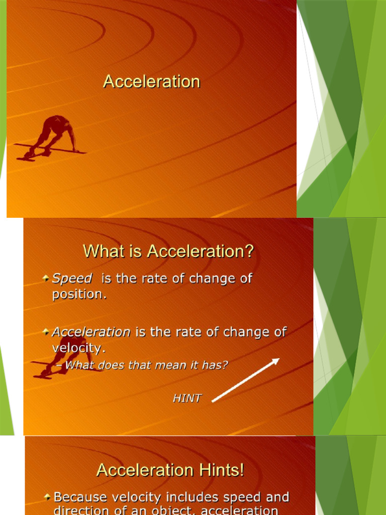 Acceleration | PDF