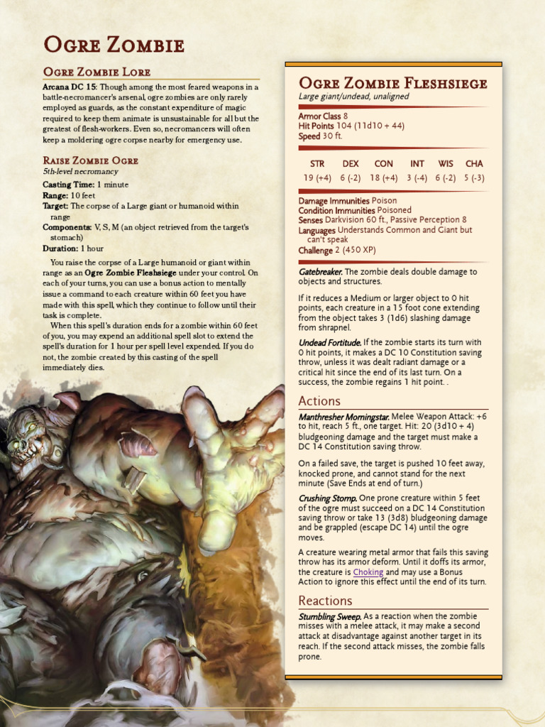 Ogre Zombie | PDF