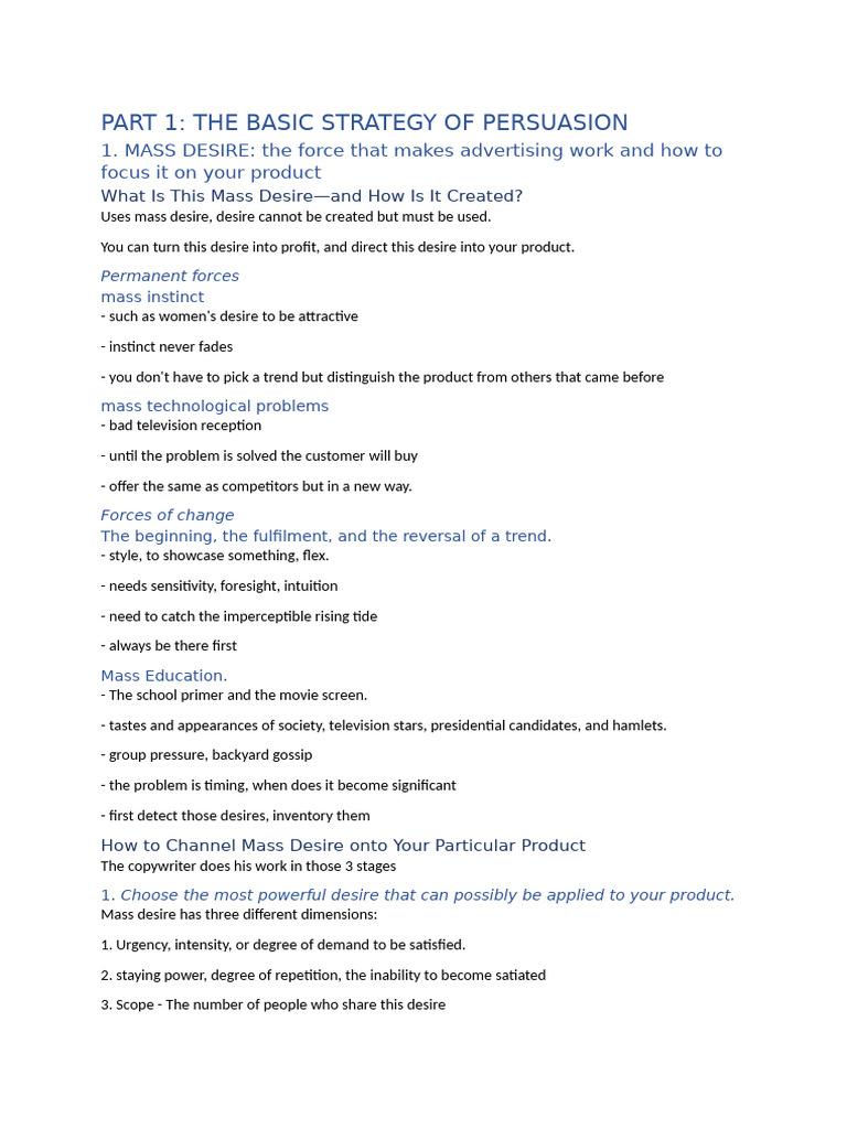 Break Through Advertising Notes | PDF