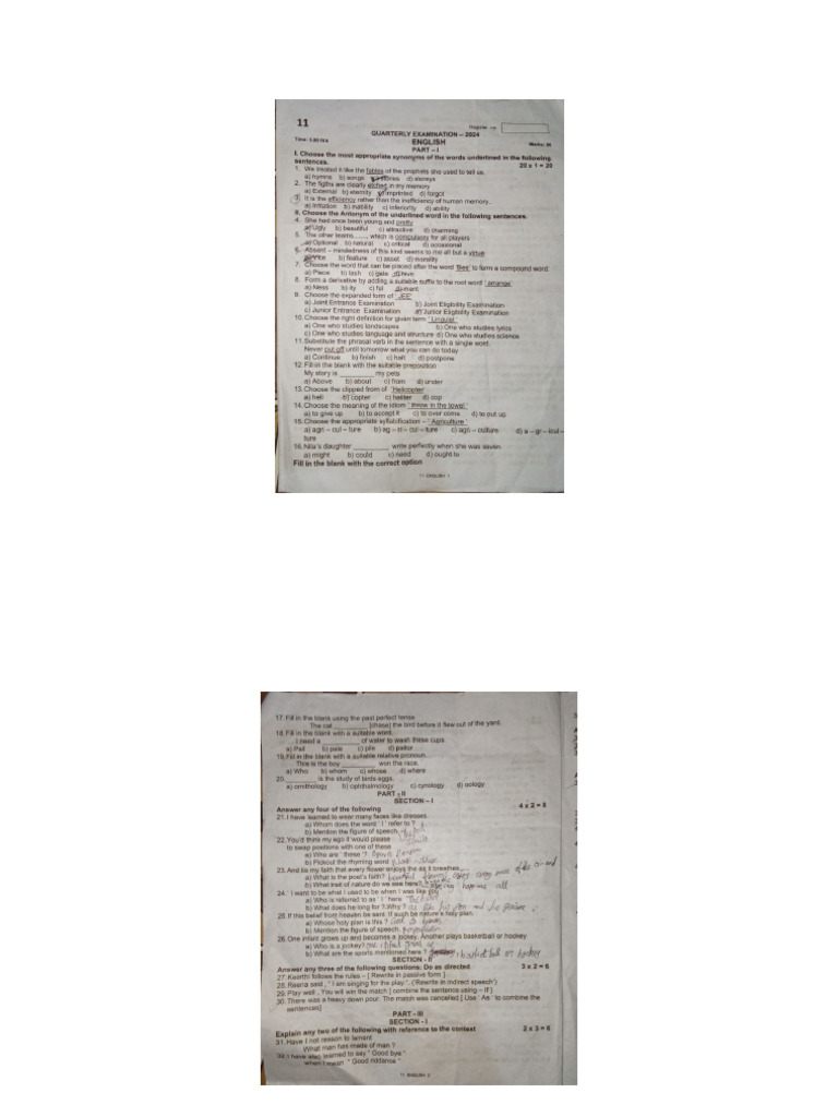 English Answers | PDF