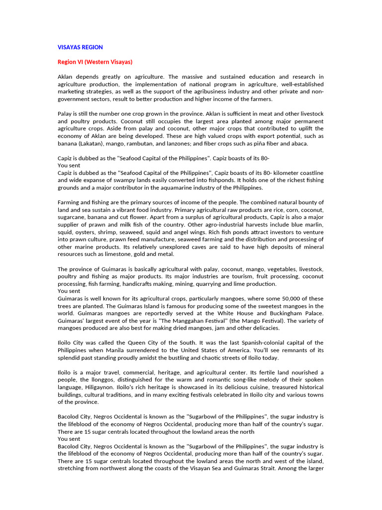 Visayas Region | PDF