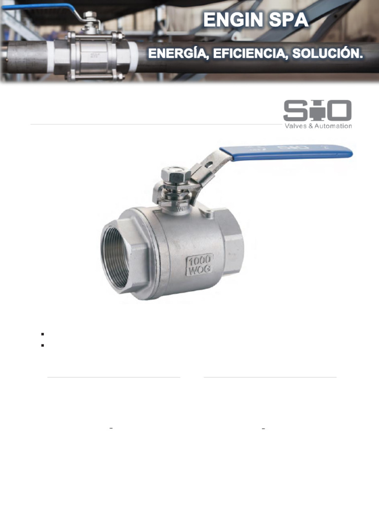 1 - Ficha Tecnica Valvula | PDF