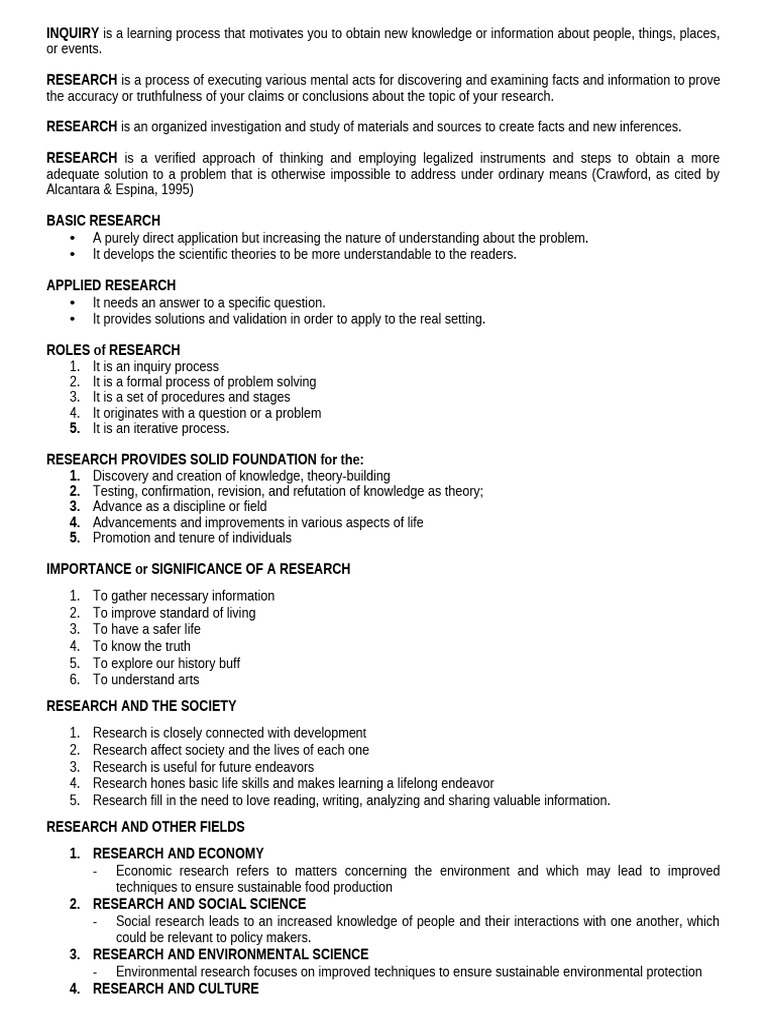 Research Notes | PDF