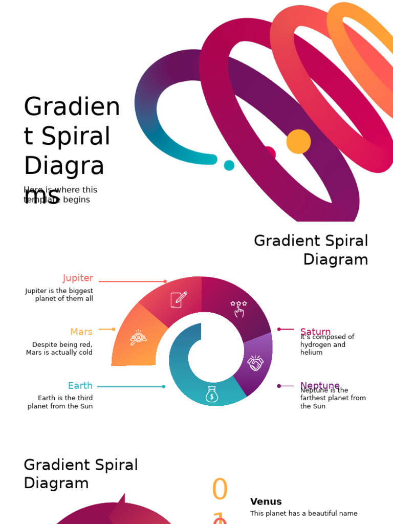 Gradient Spiral Diagrams by Slidesgo | PDF