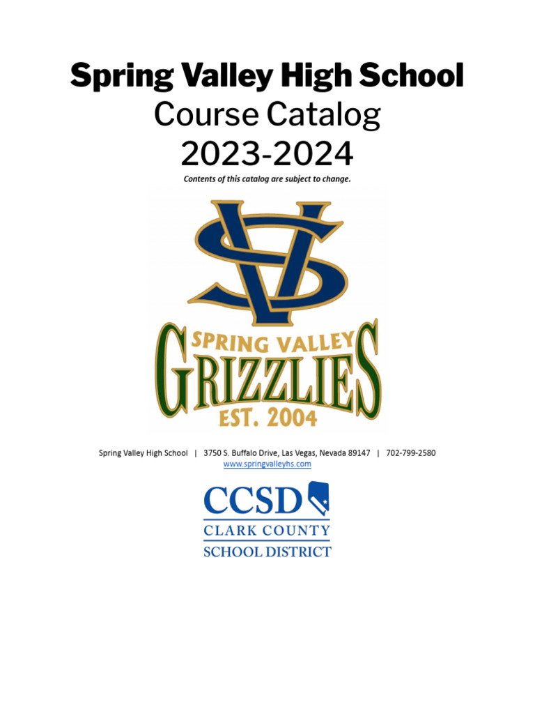 2023-2024 Course Catalog | PDF