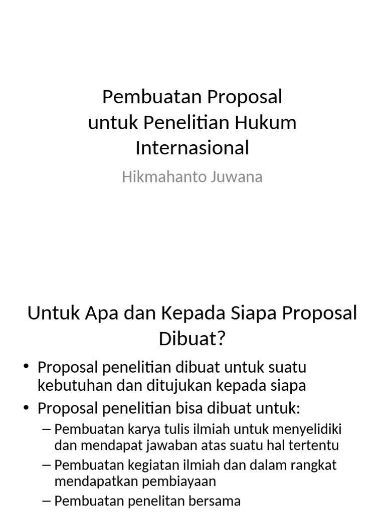 Pembuatan Proposal | PDF