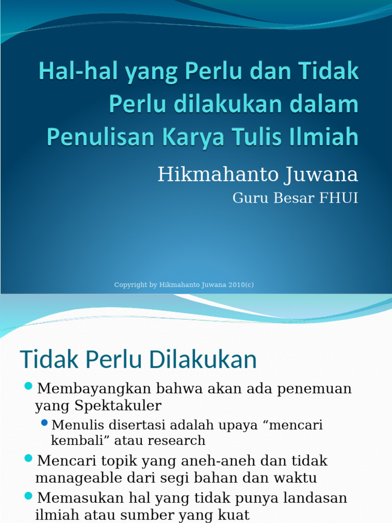 Pembuatan Proposal Penelitan Disertasi | PDF