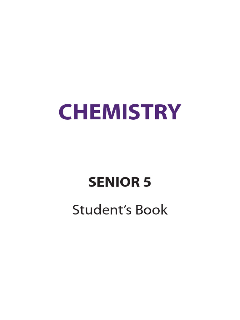 Chemistry S5 Students Book | PDF