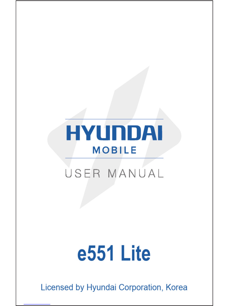 HYUNDAI E551 Lite | PDF