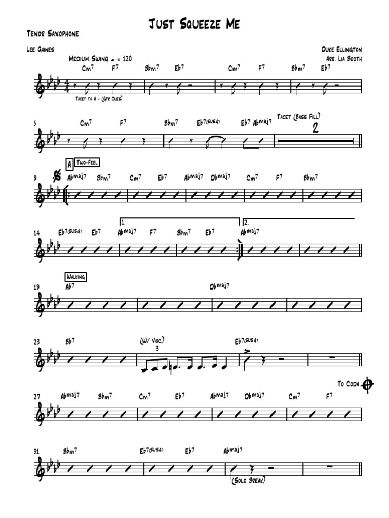 Just Squeeze Me - Parts | PDF