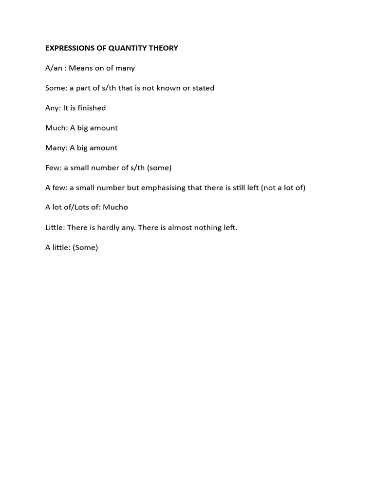 6.expressions of Quantity Theory | PDF