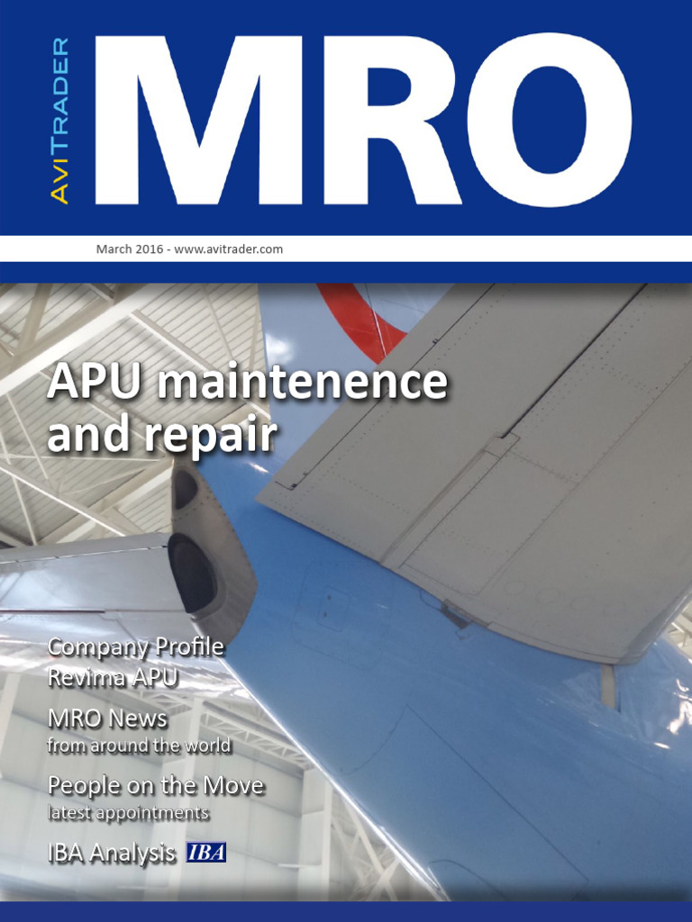 AviTrader Monthly MRO E-Magazine 2016-03 | PDF | Airlines | Aircraft