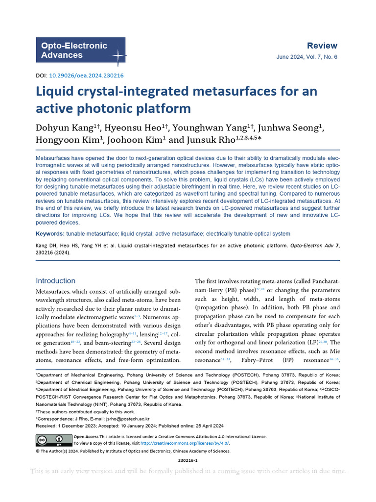 A12x Liquid+crystal-Integrated+metasurfaces+for+an+active+photonic+platform | PDF