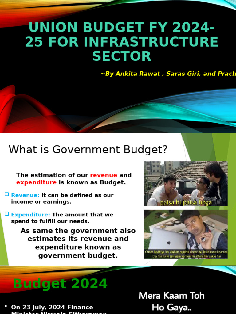 Union Budget FY 2024-25 For Infrastructure Sector | PDF