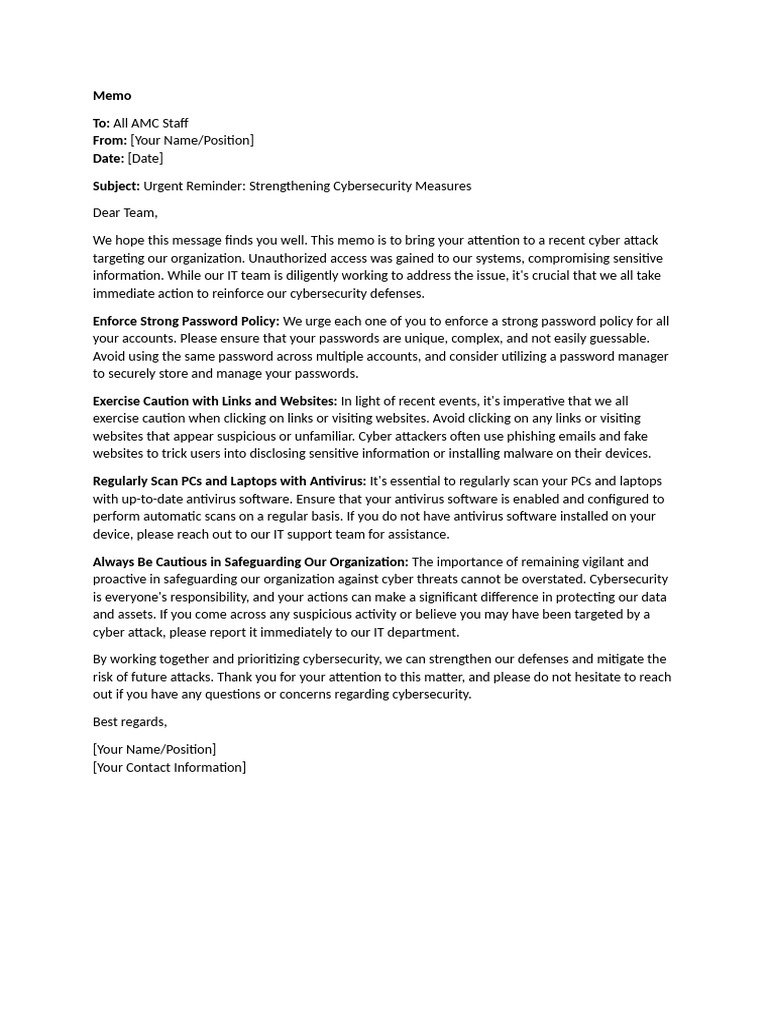 Cyber Memo | PDF Cyber Memo | PDF