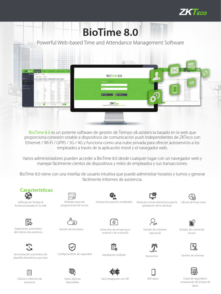 BioTime-8.0.5 Brochure | PDF