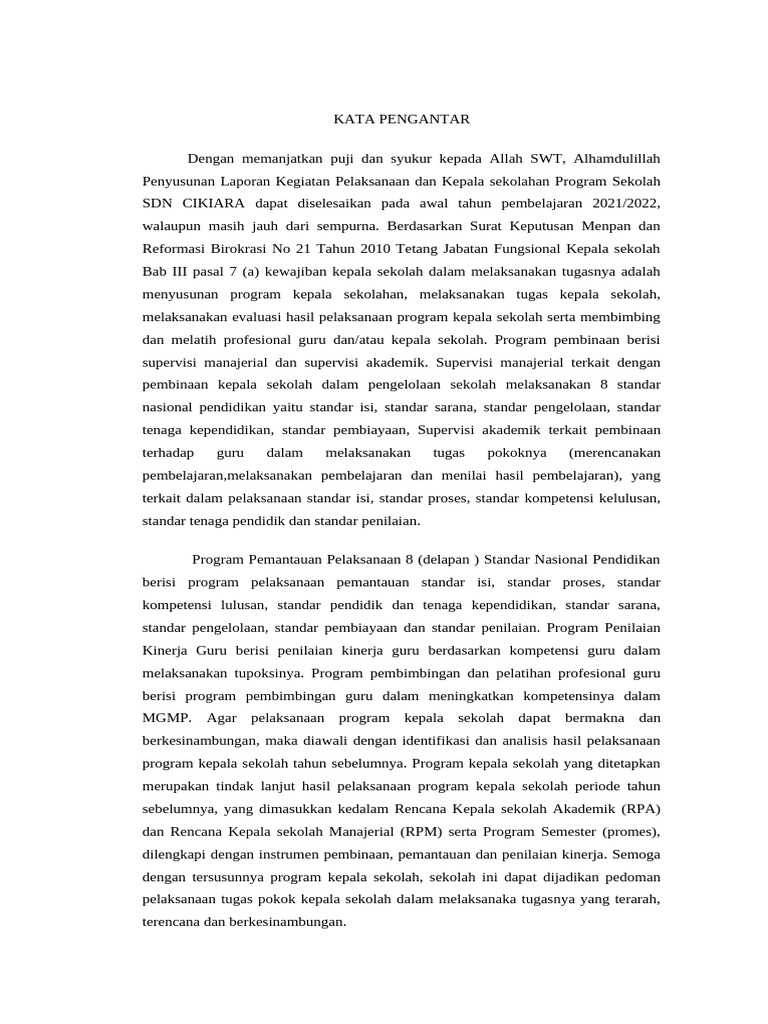 31.1. Lap Keg Pelksan Dan Pengawsn Program Sek HASIL EDIT HALAMAN | PDF