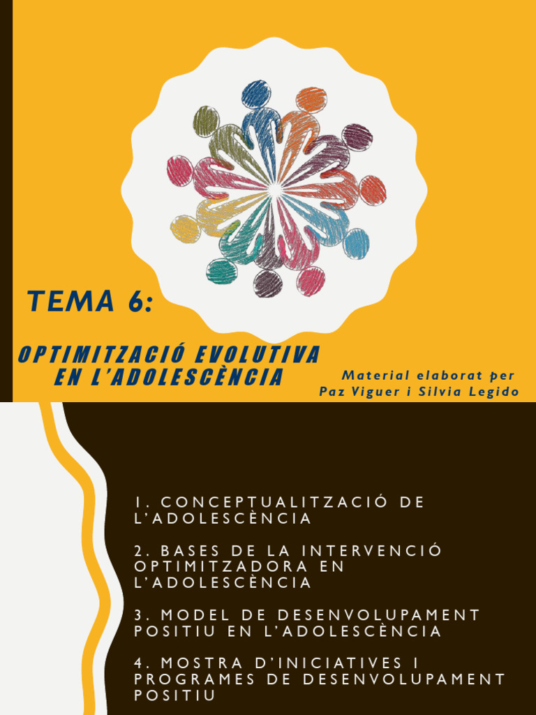 TEMA 6. Optimització en Ladolescència | PDF