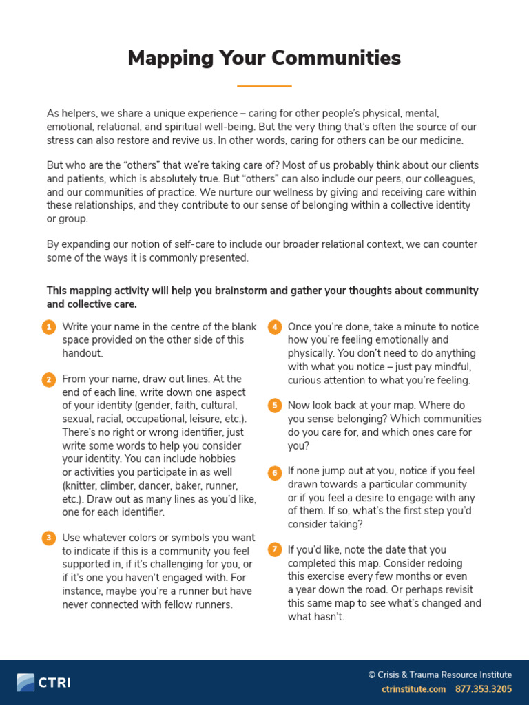 Mapping Your Community Handout TEMPLATE | PDF