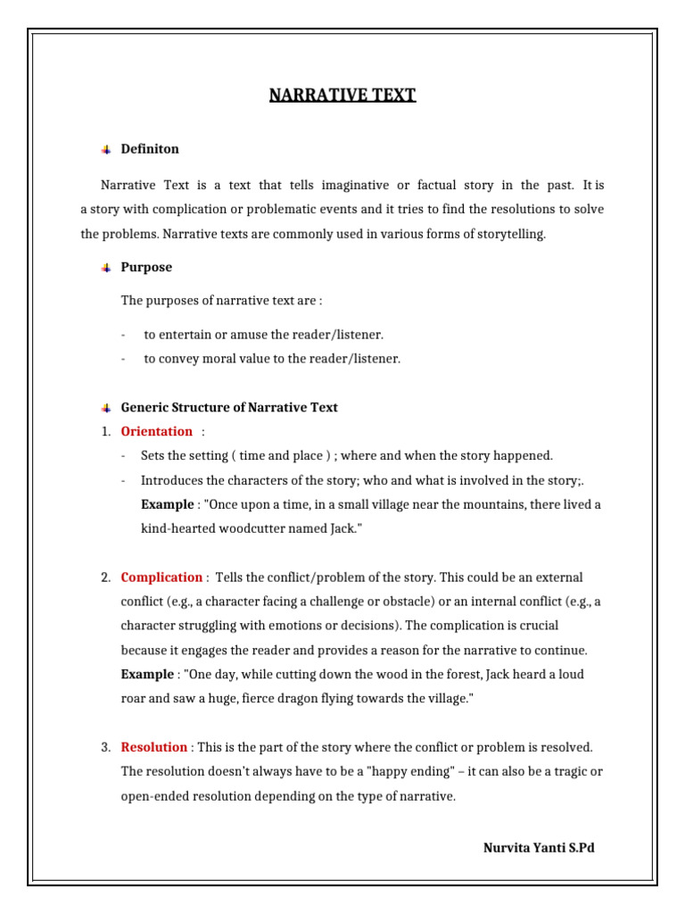 Narrative Text | PDF
