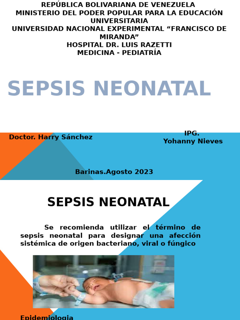 Tema 14 Sepsis Neonatal | PDF