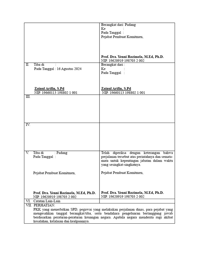 Surat DPL | PDF