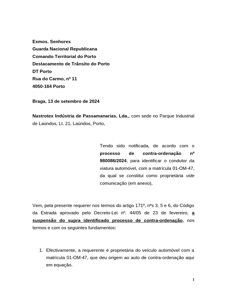 Identificação de Condutor | PDF Identificação de Condutor | PDF