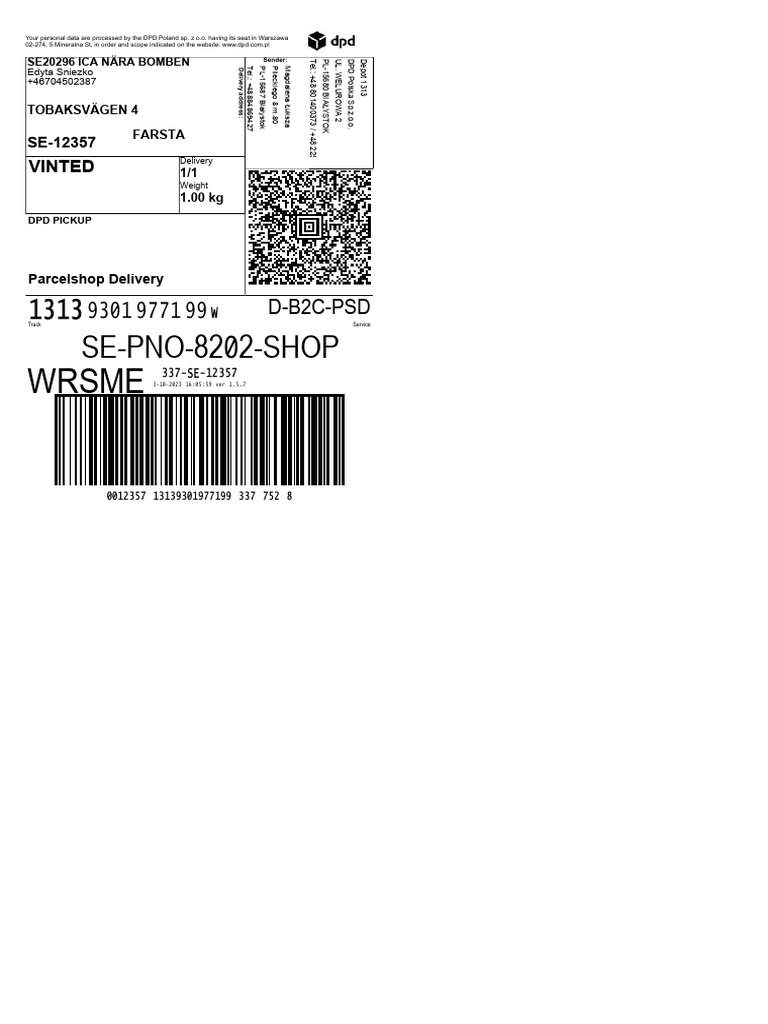 Vinted Etykieta 7176719174 | PDF