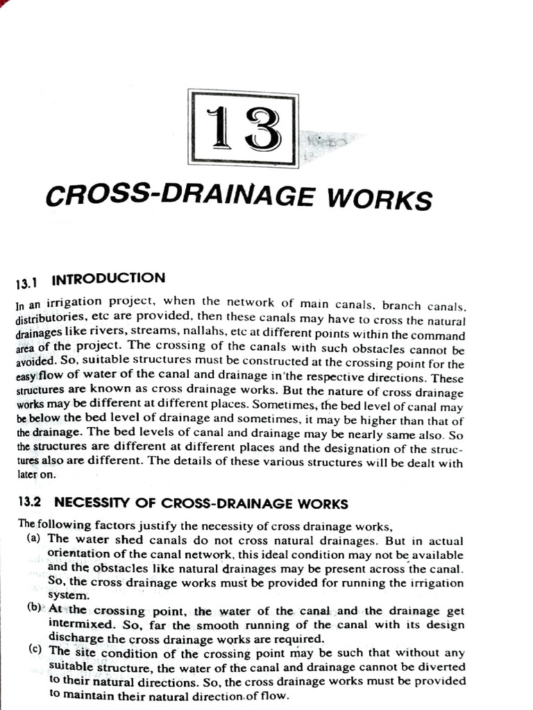 Cross Drainage Work | PDF