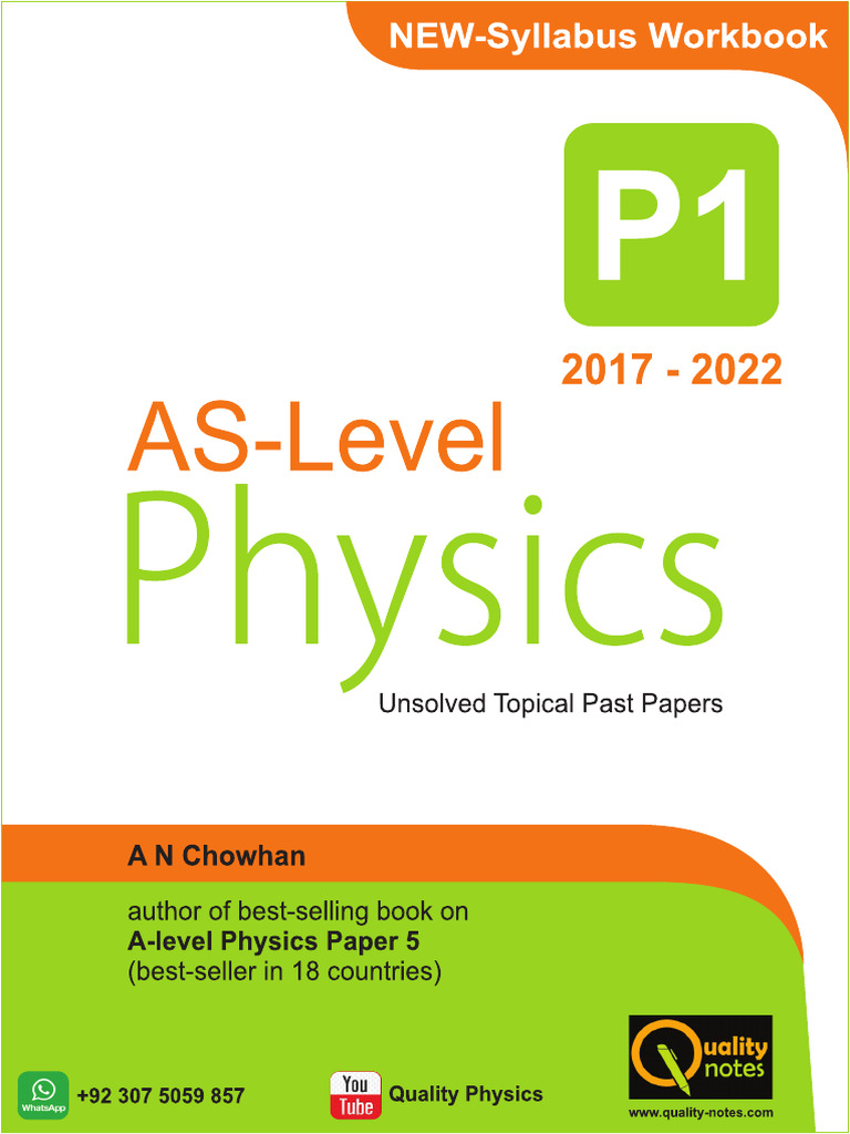 As Physics P1 Topical Workbook - 2017 To 2022 | PDF